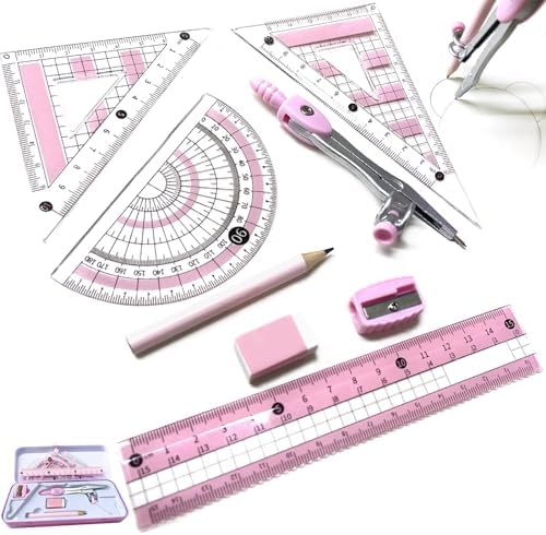 Maths Set, Geometry Sets - Protractor and Compass Set Square with ...