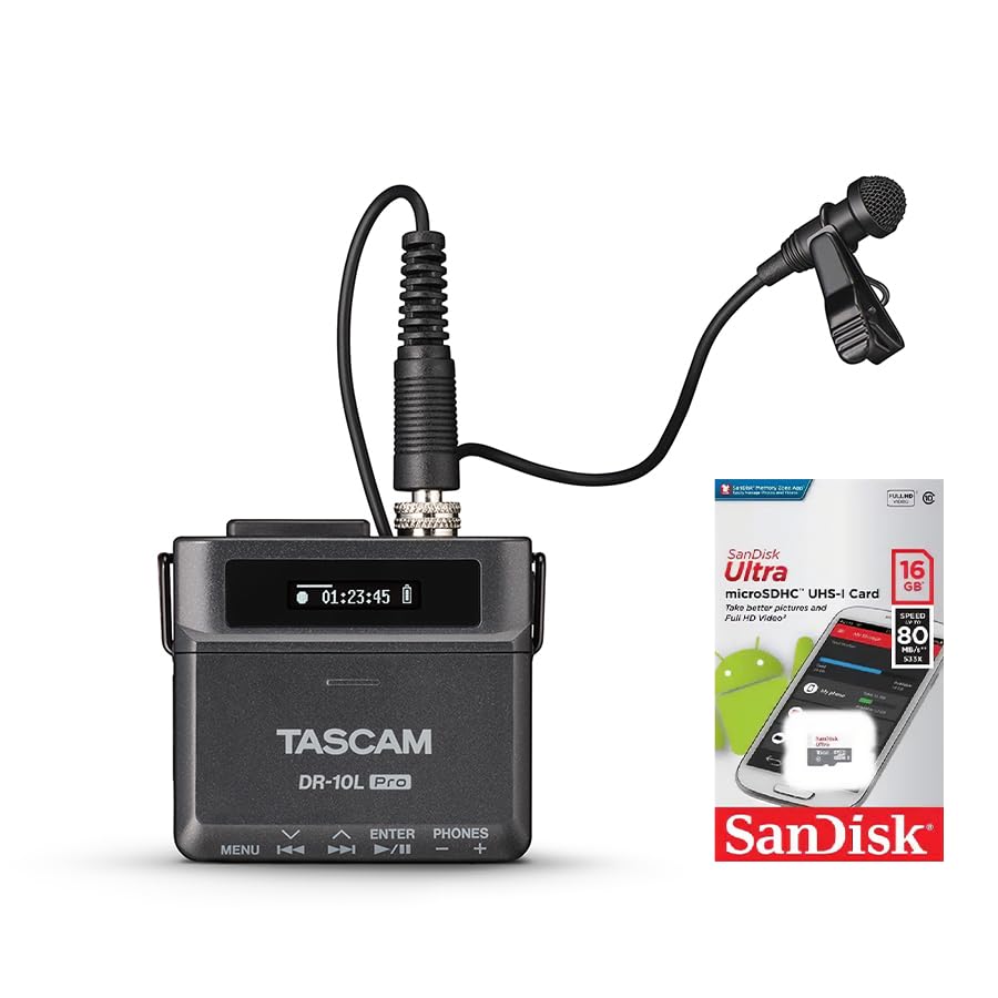 Snapklik.com : Tascam DR-10L Pro Portable Recorder Bundle