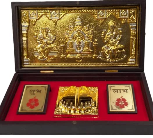 Buy Dhan Laxmi Varsha Complete Kit Brass Yantra Box (1) Online at Low ...
