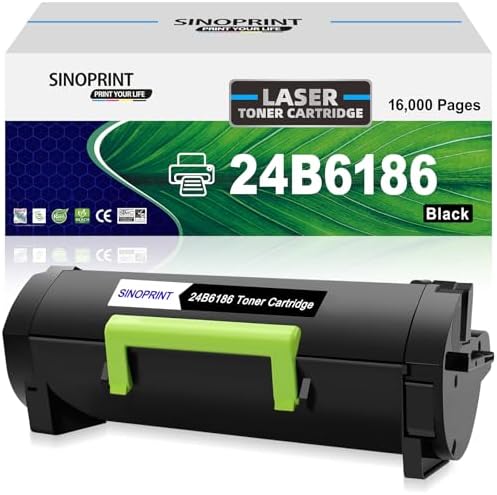 Amazon.com: SINOPRINT 24B6186 Black High Yield Remanufactured Toner ...