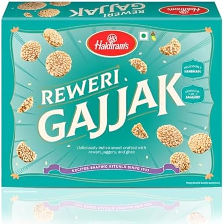 Haldiram's Gajjak Gur Rewri 400g | Crispy Gazzak Snacks | Crunchy ...