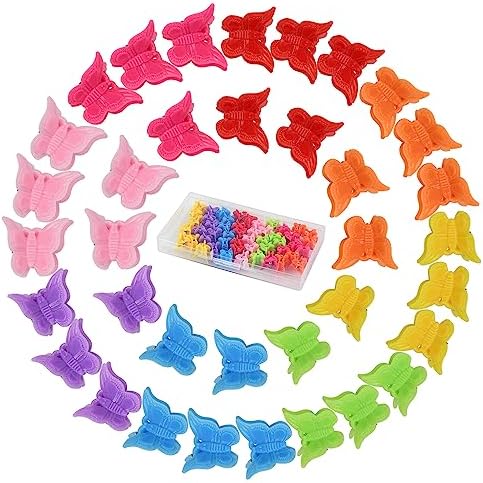 Amazon.com : DS. DISTINCTIVE STYLE Small Butterfly Hair Clips for Girls ...