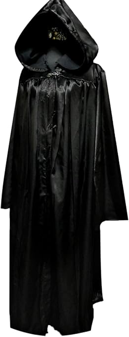 Amazon.com: BATHGOWN Satanic Priest Robe High Priest Satin Cloak Robe ...