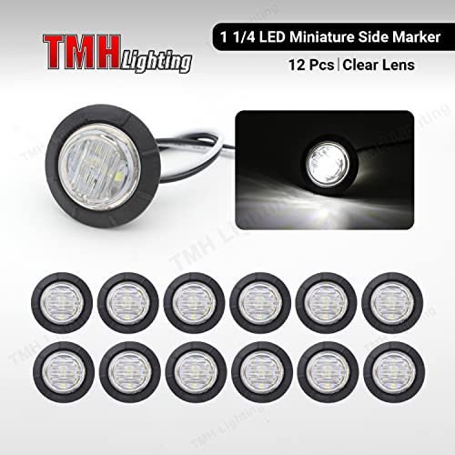 Snapklik.com : TMH 1-1/4 Inch Round 6 LED Bullet White Light Side ...