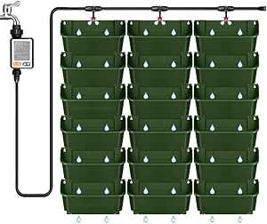 Amazon.com: Self Watering Wall Planter, Garden Stackable Wall-Mounted ...