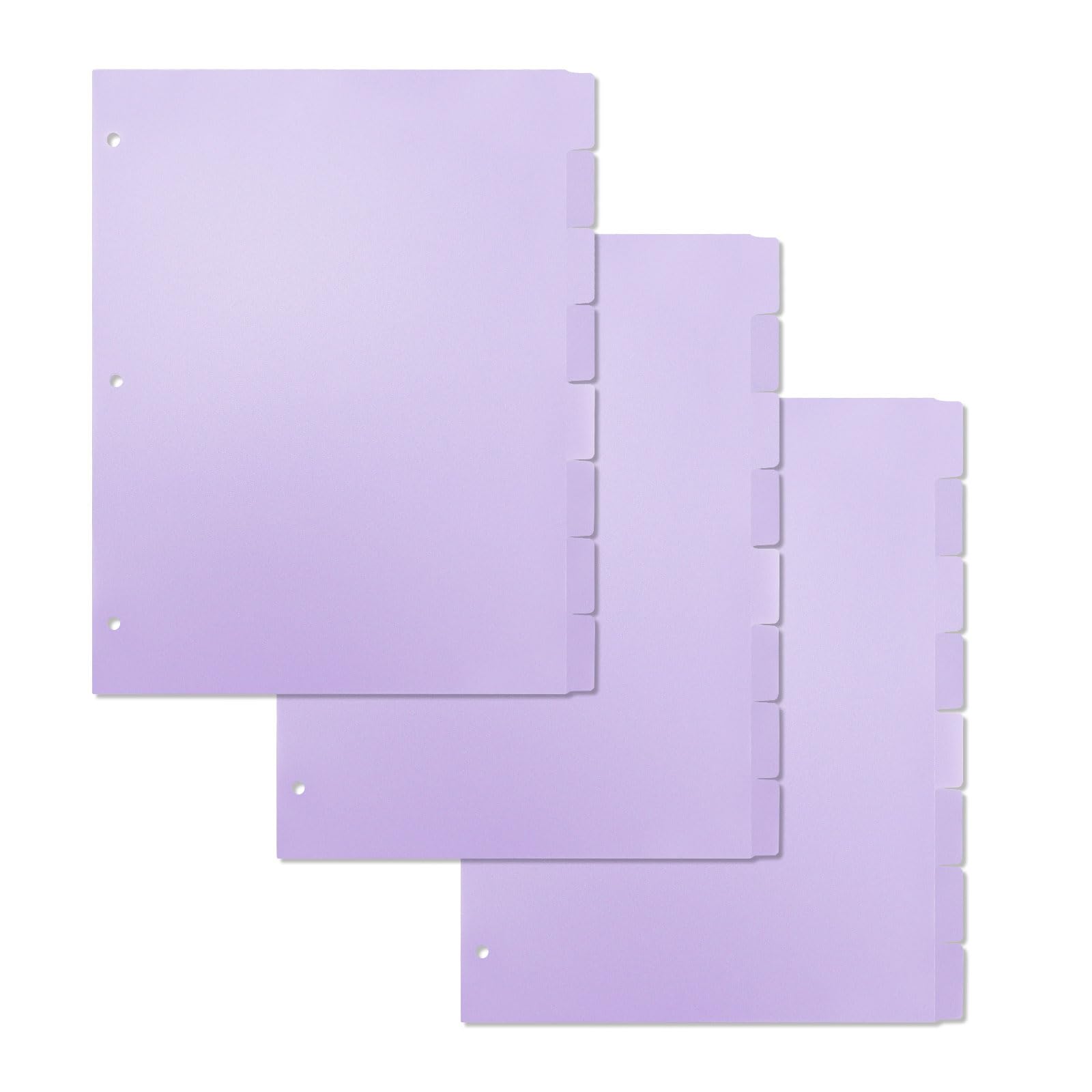 Snapklik.com : Pink 8-Tab Durable Plastic Dividers For 3 Ring Binder, 8 ...
