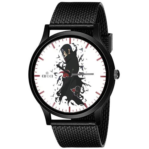 Buy AROA Watch New Watch for Men Uchiha Itachi Side Pose Black Metal ...
