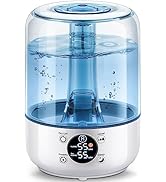 Amazon.com: HiLIFE Humidifiers for Bedroom, 3L Ultrasonic Cool Mist ...