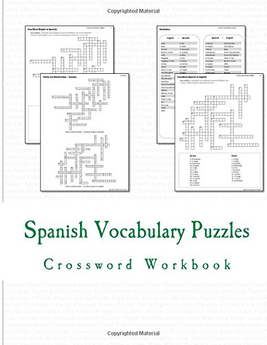 Spanish Vocabulary Puzzles - Crossword Workbook: Jaskolski, A ...