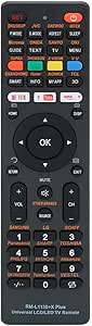 Universal TV Remote Control Replacement for RM‑L1130+8 RM‑L1130+12 RM‑L1130+X, for Akra, for ...