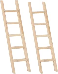 Amazon.com: 2pcs Doll House Ladder Mini Ladder Miniatures Mini ...