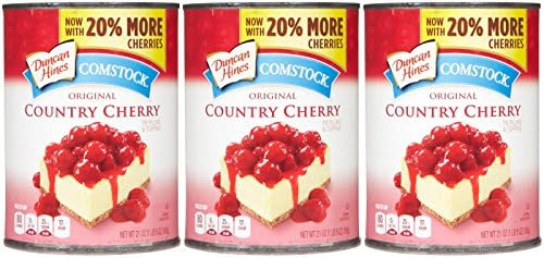 Amazon.com : Comstock Cherry Pie Filling - 21 oz - 3 pk : Grocery ...