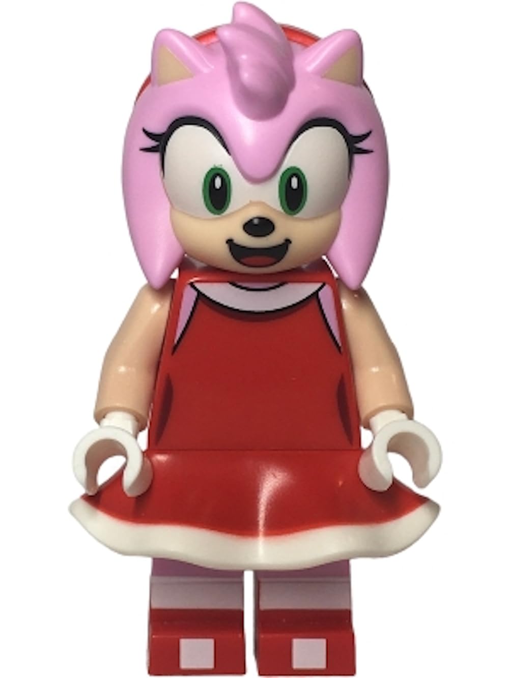 LEGO Sonic the Hedgehog Amy Rose Minifigure, Red Dress, Set 76998 ...