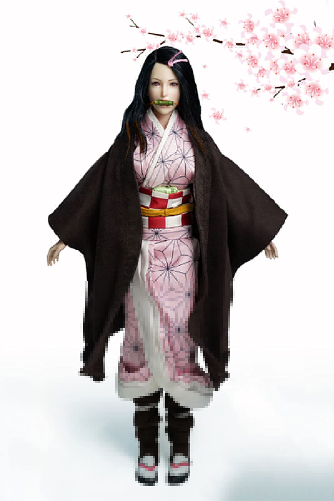 Buy ZHWH 1/6 Scale Demon Slayer Action Figures, Kamado Nezuko Female ...