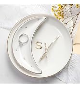 Amazon.com: Jewelry Dish Set of 2, Small Jewelry Tray Ring Dish ...