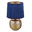 Britalia 2 Pack - Gold Ceramic Vintage Hammered Globe Table Desk Lamp ...