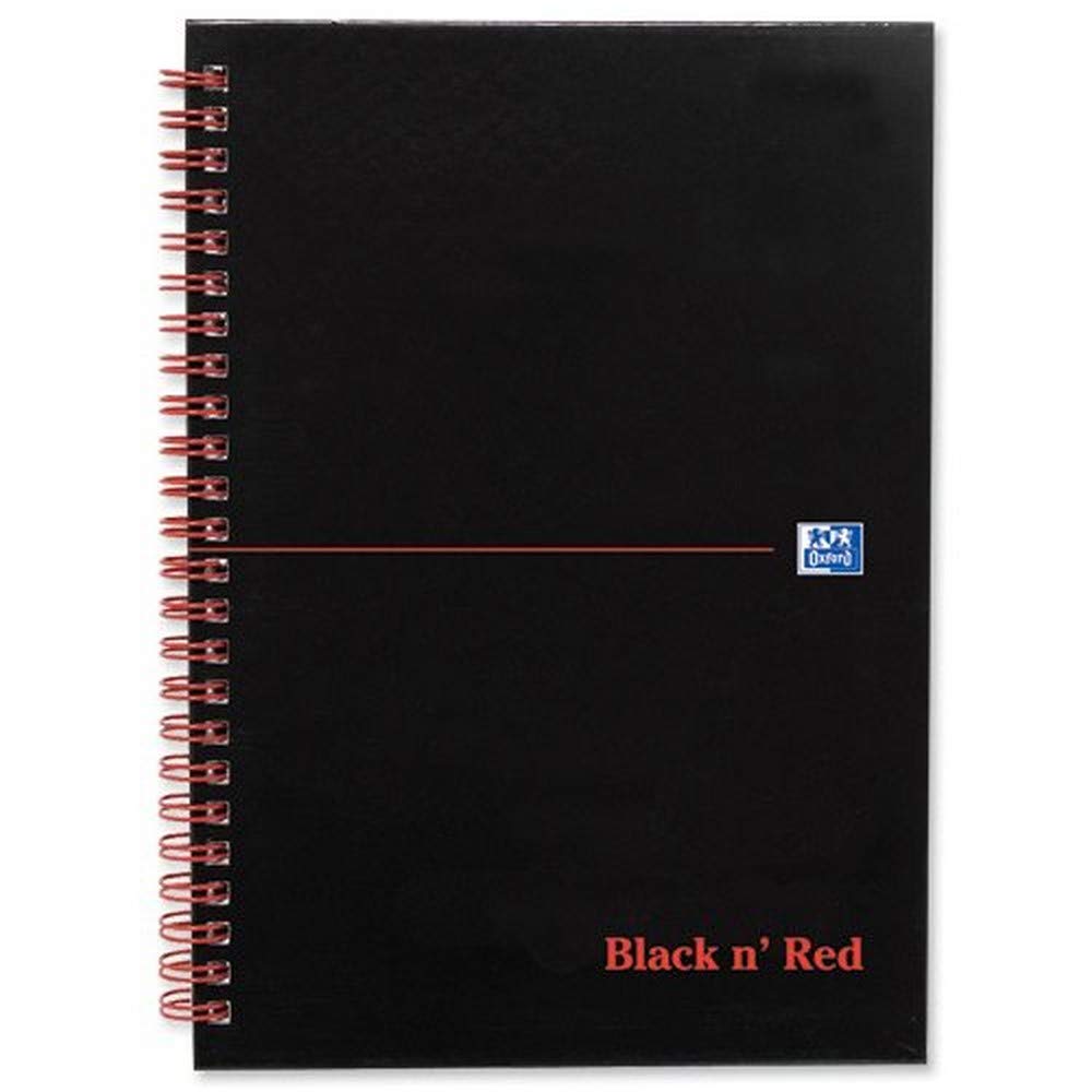 Black n Red Book Wirebound Smart Ruled and Perforated 90gsm 140 Pages ...