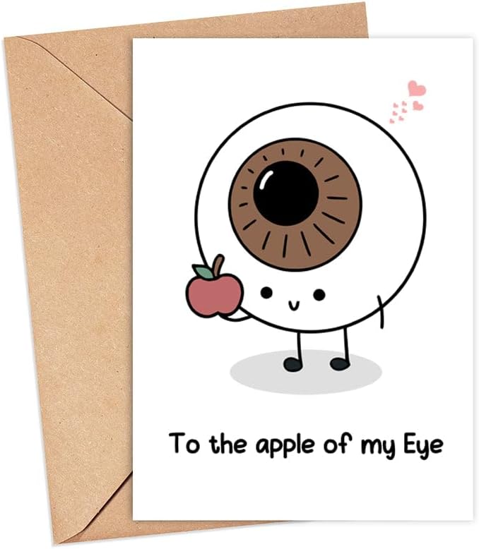 Amazon.com : OwingsDesignsPerfect To The Apple Of My Eye Card ...