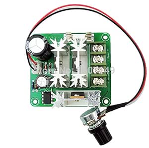 Greartisan 6V-90V 15A PLC DC Motor Speed Controller PWM Variable Speed Regulator Governor Switch ...