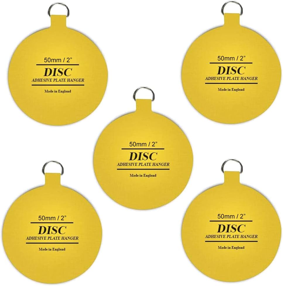 Pack of 5 Self Adhesive Plate Hanger 75mm Size / Stick On Plate Hanging ...