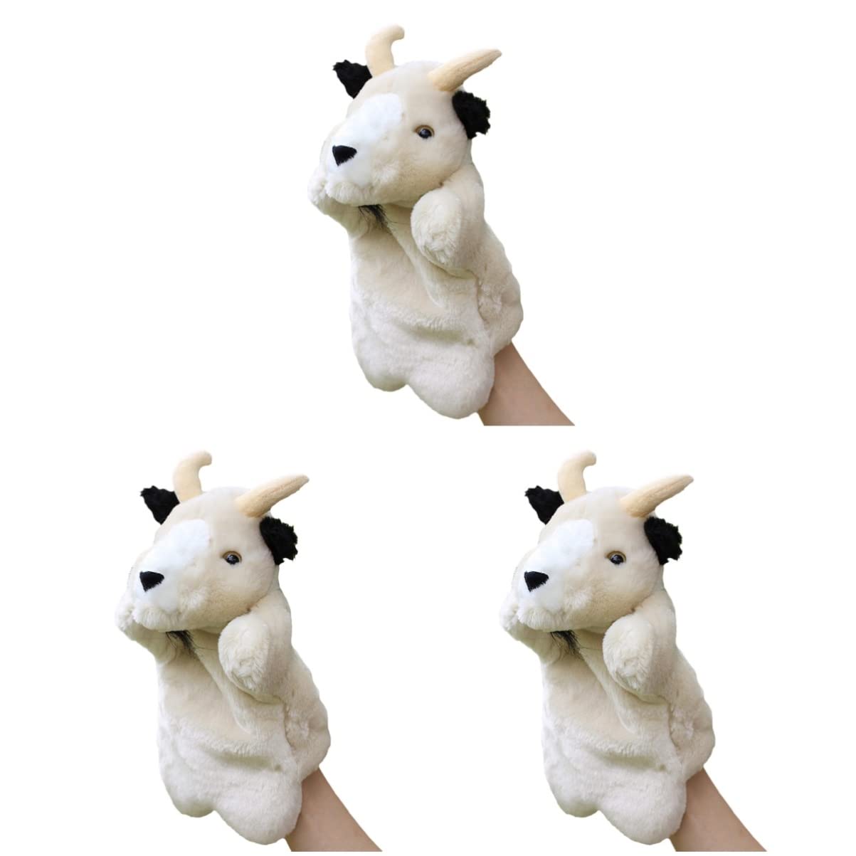 Toyvian Hand Puppet Interactive Toy 3 Pcs Story Telling Puppet Story ...