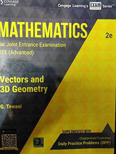 Cengage mathematics for JEE mains and advanced Vectors and 3D Geometry ...