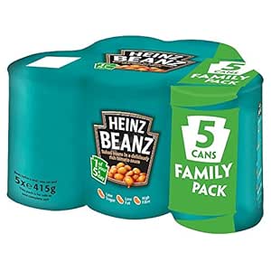 Amazon.com : Heinz Baked Beanz in Tomato Sauce (5x415g) - Pack of 6 ...