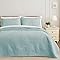Exclusivo Mezcla King Size Quilt Bedding Set, Lightweight Aqua Blue ...