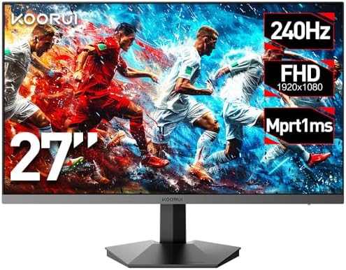 Amazon.com: GTek 240Hz Gaming Monitor, 27 Inch Frameless Display Full ...