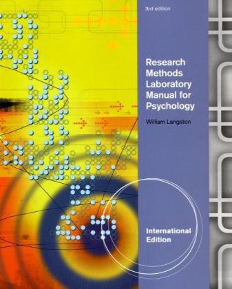 Research Methods Laboratory Manual for Psychology: Langston ...