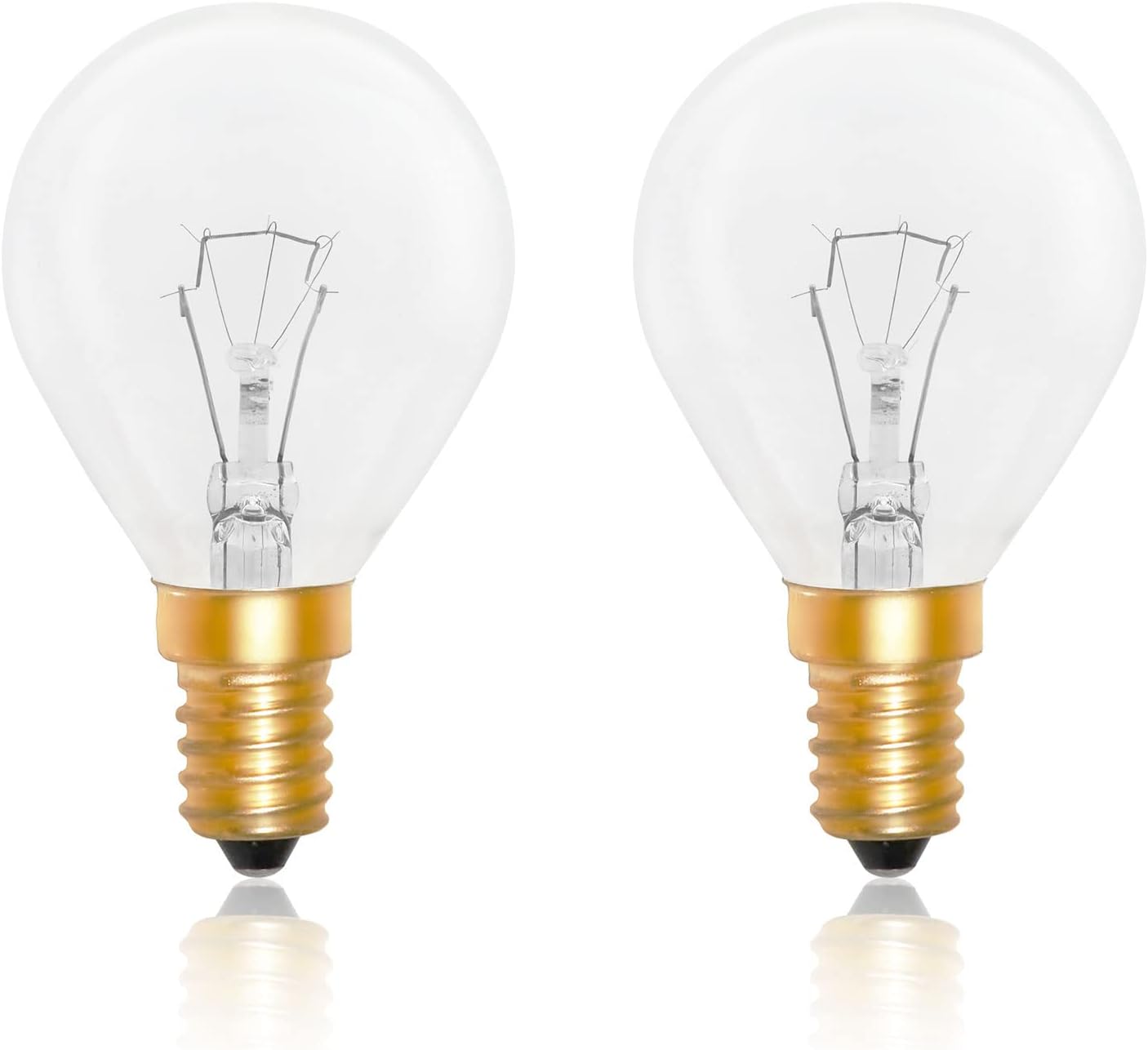 Bell Lighting Round Oven Bulb Incandescent 40W (Pack of 2) - Clear 300 ...
