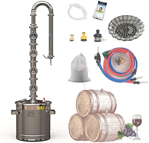 Amazon.com: HOOLOO Alcohol Still 13.7Gal Alcohol Distiller Home Brewing ...