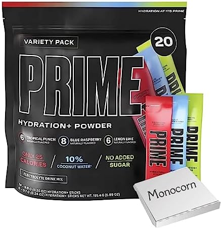 Amazon.com: PRIME HYDRATION+ Sticks VARIETY PACK | Hydration Powder ...