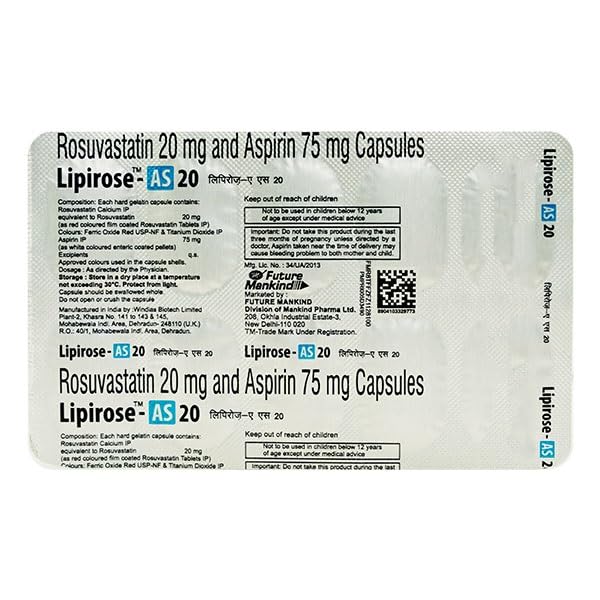 Lipirose-AS 20 - Strip of 10 Capsules : Amazon.in: Health & Personal Care