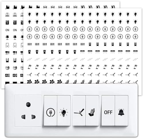 Creativeskart Switch ID Sticker Clear Vinyl Labels for Home Office ...