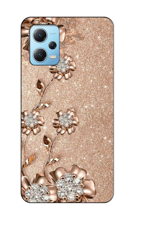 Hard Plastic 3D Printed for Redmi Note 12 5g Flower Multi Colour for ...