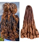 French Curl Braiding Hair 24 Inch 8 Packs Pre Stretched Loose Wave ...