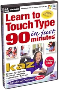 KAZ Learn to Touch Type in 90 Minutes : Amazon.co.uk: Software