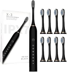 Amazon.com: BQB Sonic Electric Toothbrushes, 8 Brush Heads Electric Toothbrush,Deep Clean 5 ...
