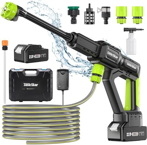 Amazon.com : TaskStar Cordless Pressure Washer 900 PSI, 2.5GPM Portable ...