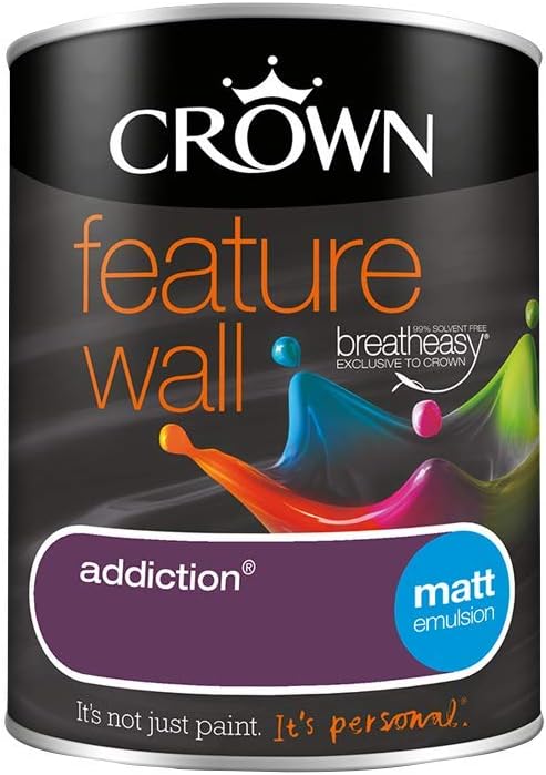 Crown Retail Feature Wall Addiction 1.25 L : Amazon.co.uk: DIY & Tools