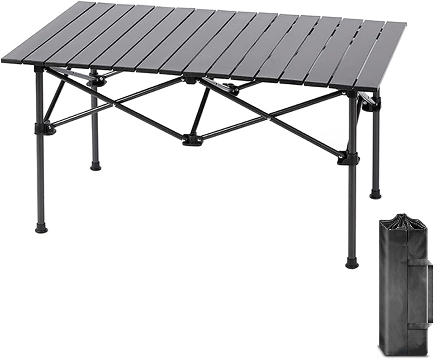 Lucario Foldable Camping Table Roll Up Portable Camping Table Portable ...