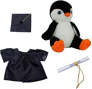 Amazon.com: Plush Gear Graduation Happy The Penguin Plush Toy with Cap ...