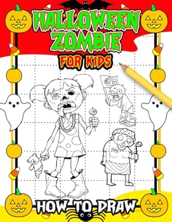 How To Draw Halloween Zoombie For Kids: Collection Of 30 Step By Step ...