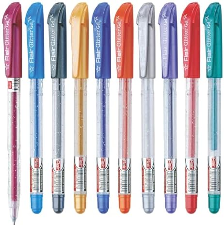 FLAIR Move Gel Pen | Black & Grey Aesthetic Pastel Matt Finished Body ...