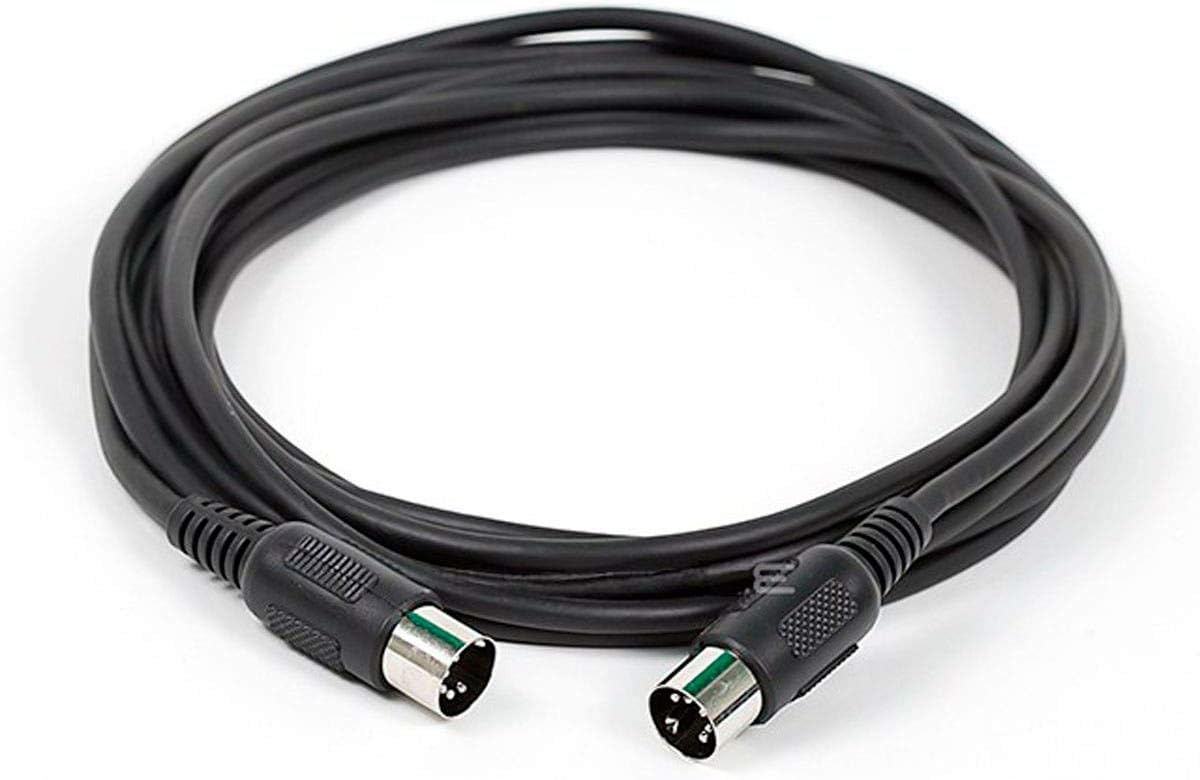 Amazon.com: Monoprice MIDI Cable - 15 Feet - Black with Keyed 5-Pin DIN ...