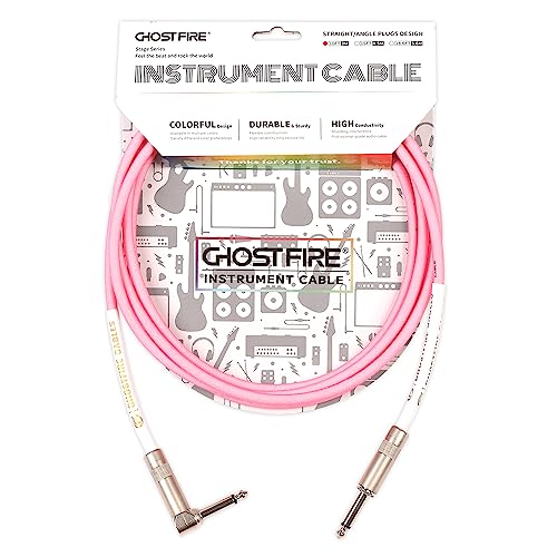 Snapklik.com : GHOSTFIRE 10FT 1/4 Inch Right Angle Instrument Cable ...