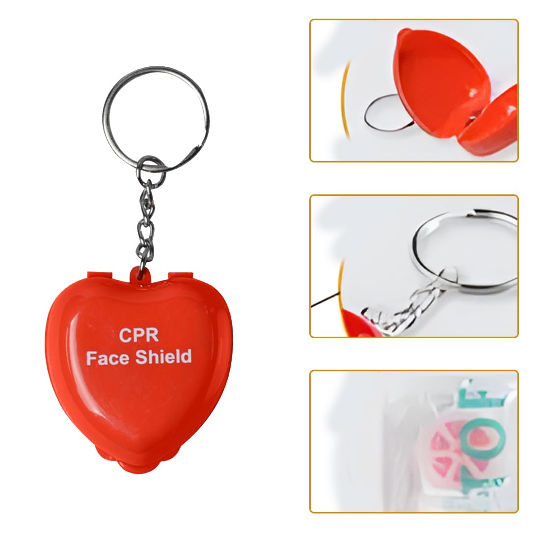 Chaleco Salvavidas Elysaid 100 Unids/pack Llavero De Barrera De RCP Con ...