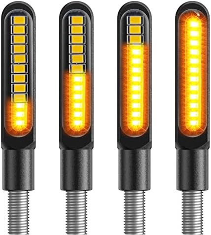 Amazon.com: Kinstecks 4PCS Motorcycle Indicators Flowing Turn Signal ...