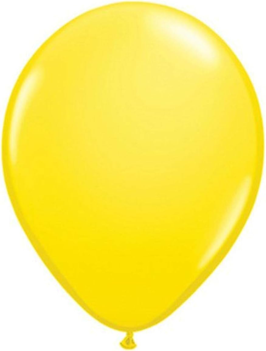 Amazon.com: Qualatex 43609 Yellow Latex Balloons, 5", Yellow, Pack of ...